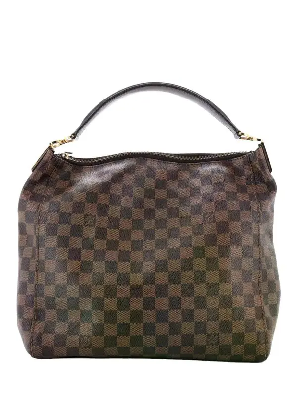 LOUIS VUITTON Portobello Damier Pm Hobo Bag - Brown