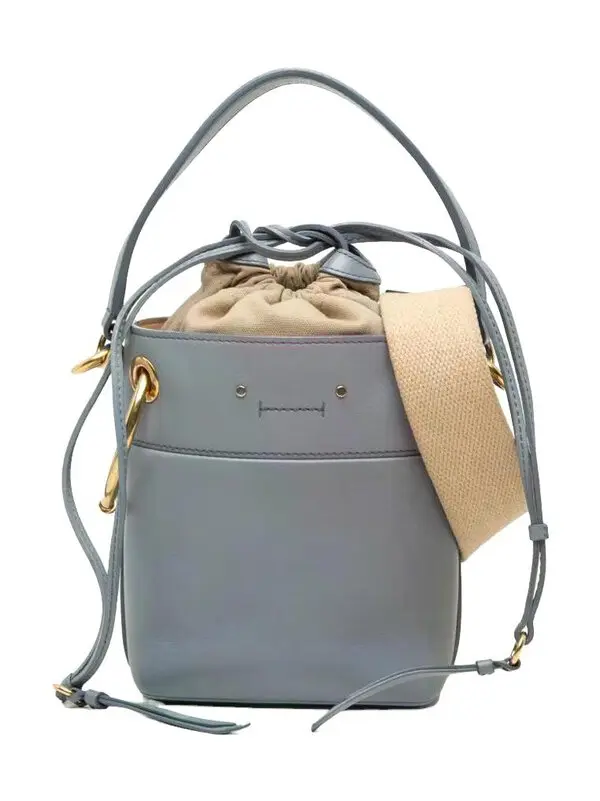 Chloé Mini Calfskin Bucket Bag Satchel - Blue