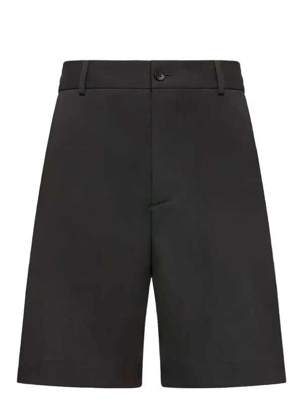 Moncler Belt-loop Button-fastening Shorts - Black
