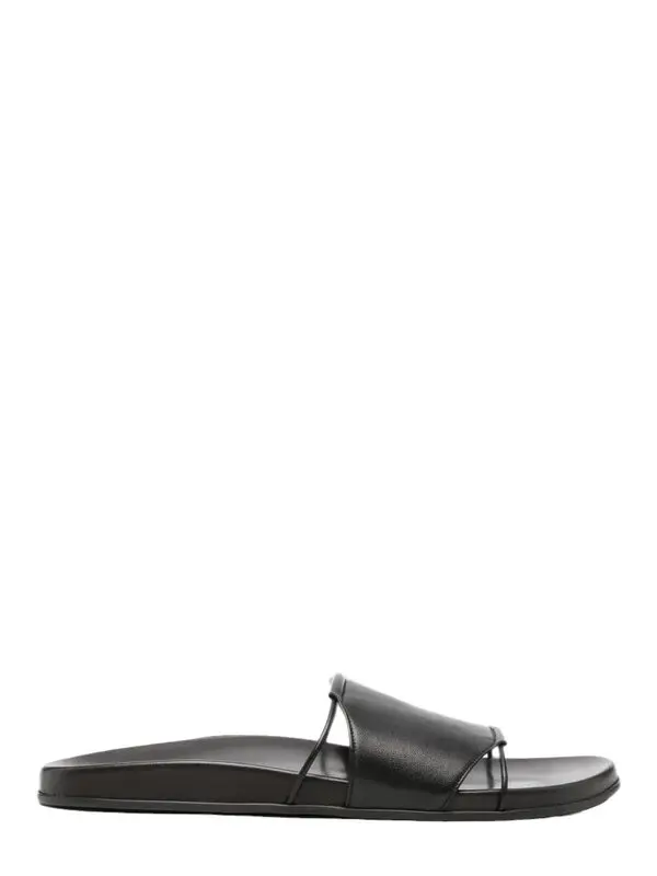 THE ROW Vivienne Slides - Black