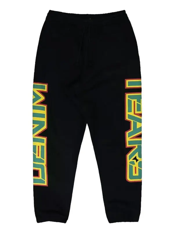 DENIM TEARS Logo Print Track Pants - Black