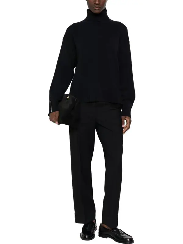 Peserico Embellished Turtleneck Sweater - Blue