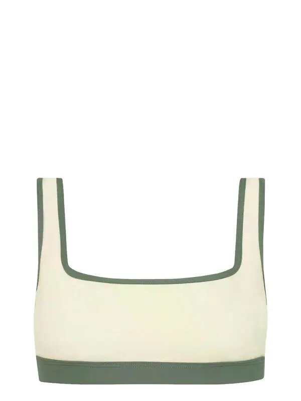 Bondi Born Hayden Square-neck Bikini Top - Neutrals