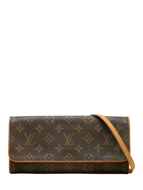LOUIS VUITTON Monogram Pochette Twin Gm - Brown