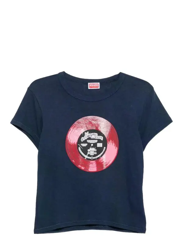 Kenzo Graphic Print T-shirt - Blue