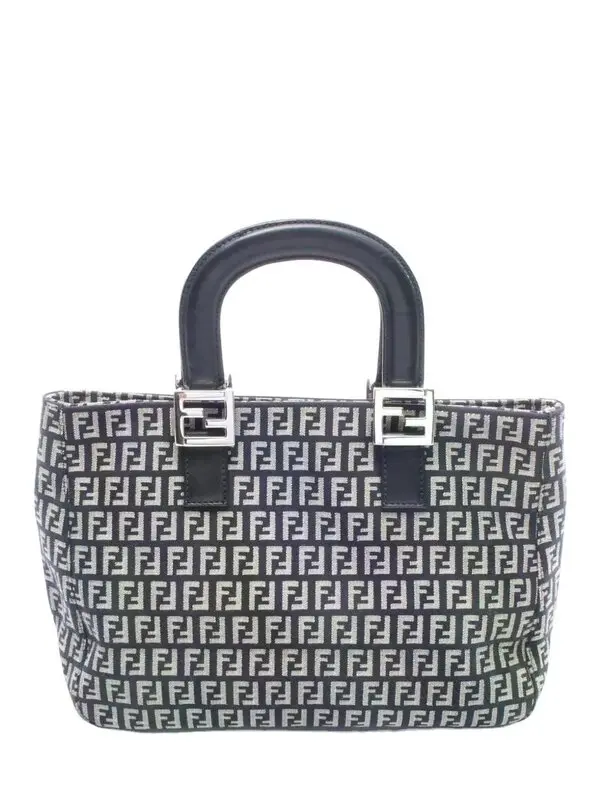 Fendi Zucca Canvas Tote Bag - Black