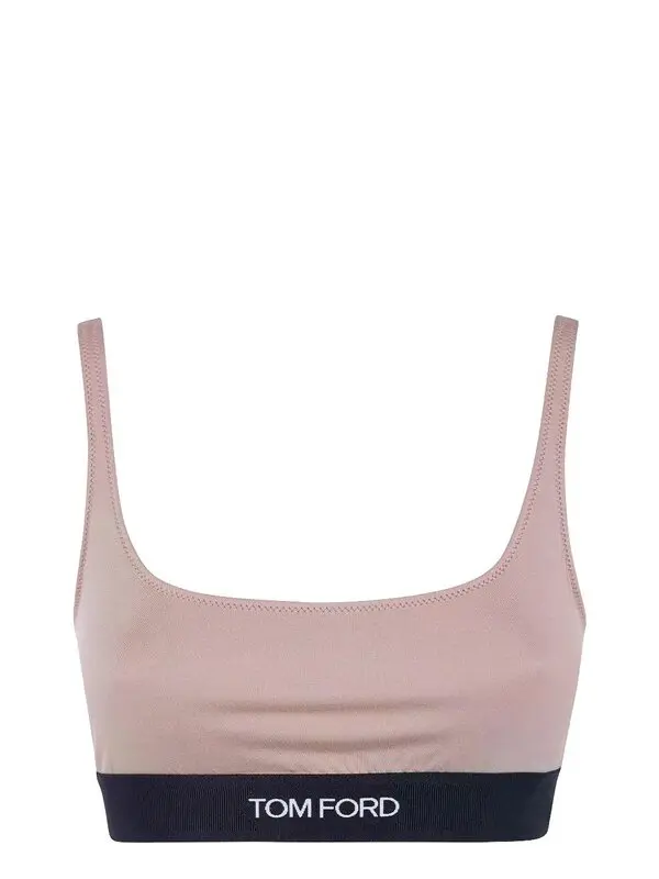 TOM FORD Logo-underband Bra - Pink