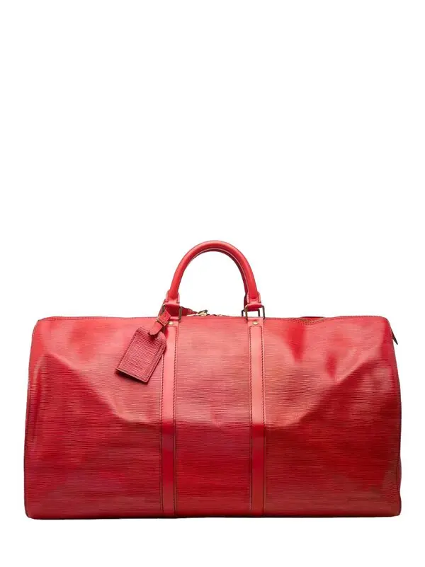 LOUIS VUITTON Epi Keepall 55 Travel Bag - Red