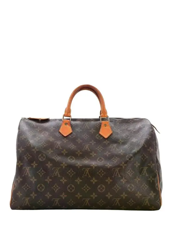 LOUIS VUITTON Speedy Monogram Canvas 40 Satchel - Brown