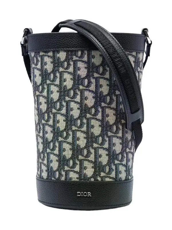 Dior Oblique Canvas Thermo Bottle Holder - Blue