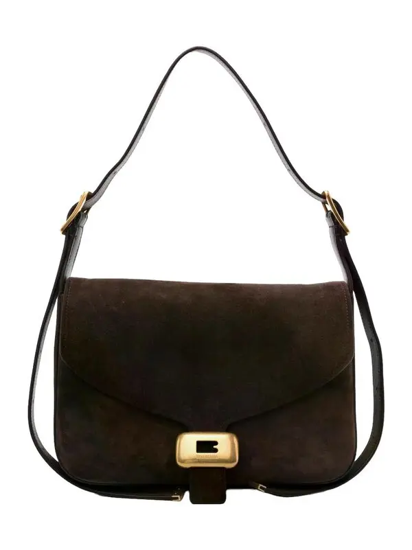 Balenciaga Medium Clicca Shoulder Bag - Brown