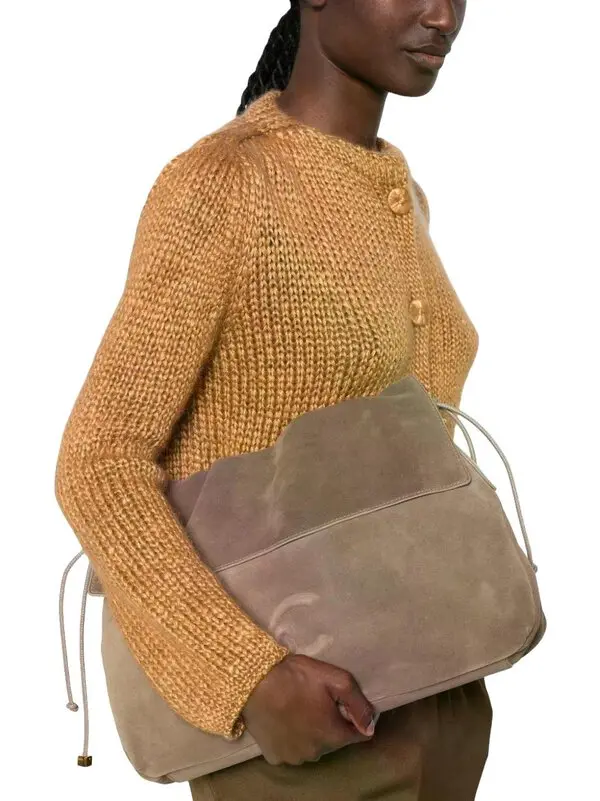 COCCINELLE Suede Shoulder Bag - Grey
