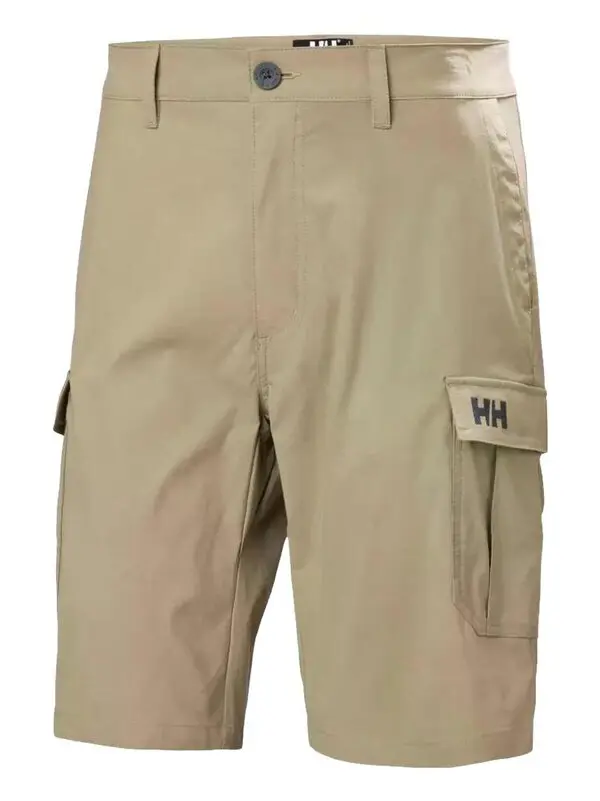 Helly Hansen Cargo Shorts With Logo Patch - Neutrals
