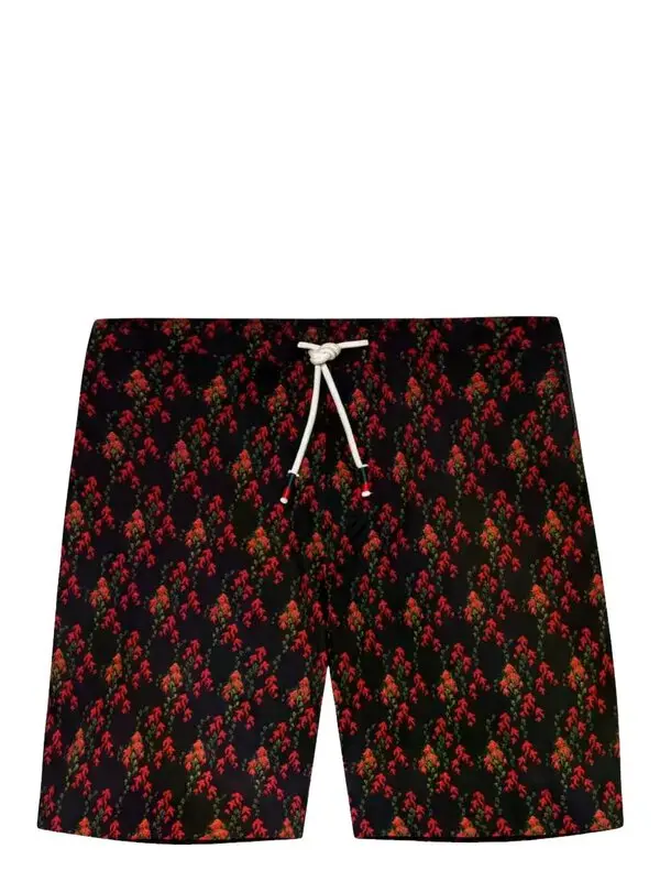 Orlebar Brown Devlin Floral-print Shorts - Black
