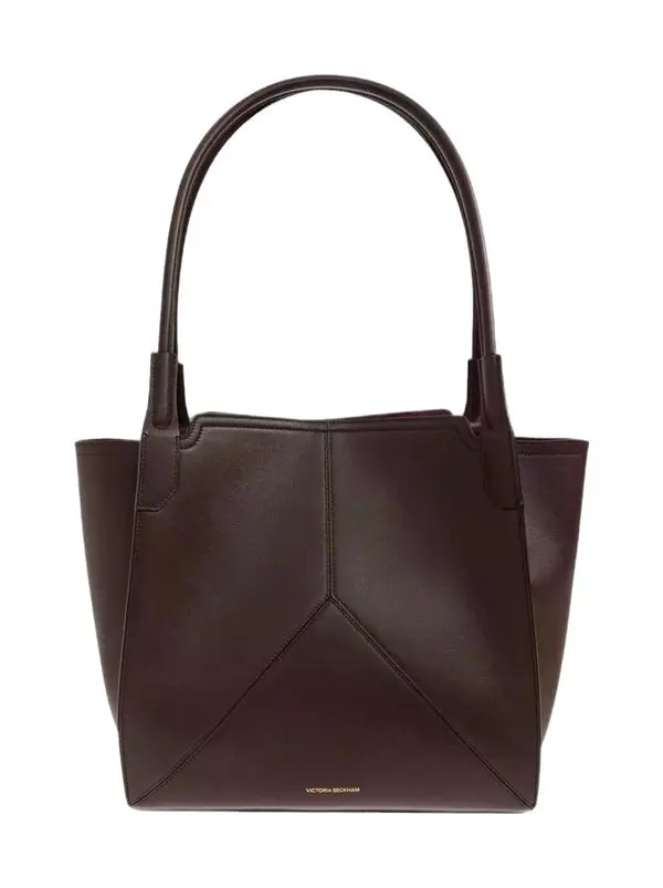 Victoria Beckham Leather Logo-print Tote Bag - Brown