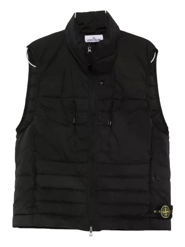 Stone Island Quilted Gilet - Black