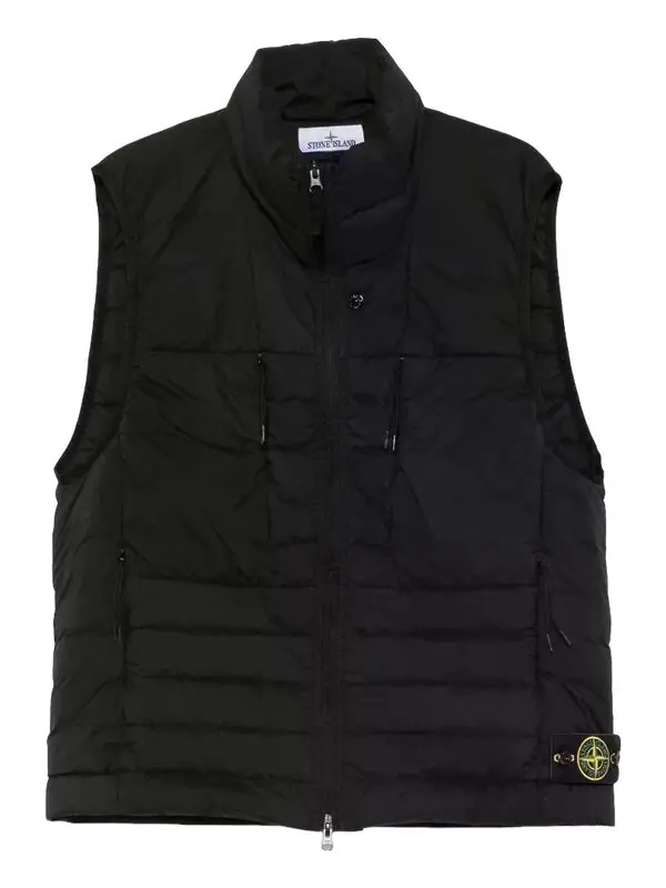 Stone Island Quilted Gilet - Black