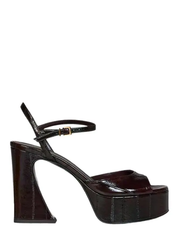 Fendi Arco Platform Sandals - Brown