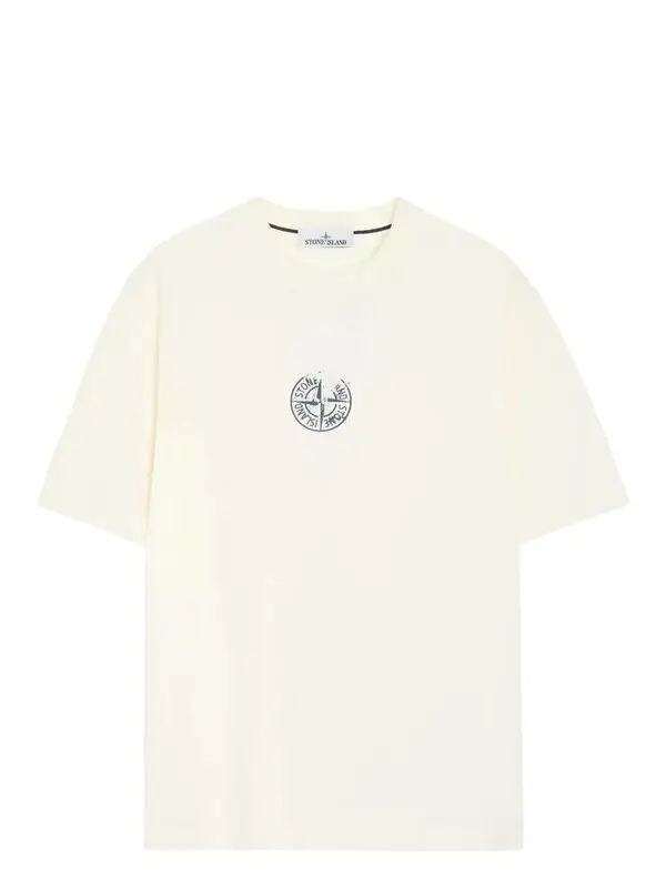 Stone Island Logo-print Crew-neck T-shirt - Neutrals