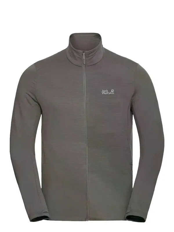 JACK WOLFSKIN Litestride Fz Zip-up High-neck Track Jacket - Grey