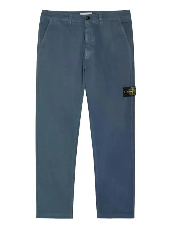 Stone Island Compass Patch Trousers - Blue