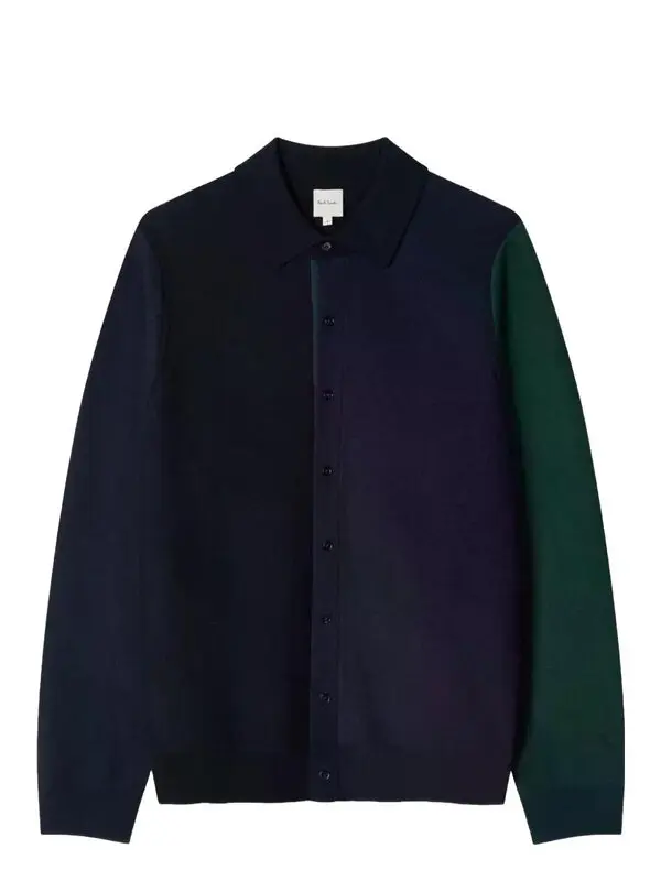 Paul Smith Colour-block Button-up Shirt - Blue