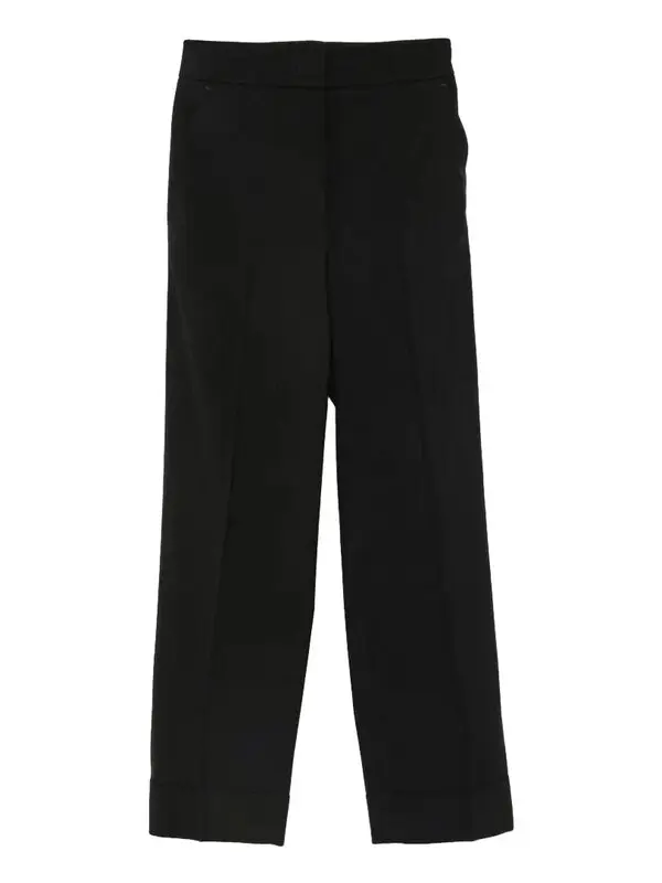 Peserico Tailored Straight-leg Trousers - Black