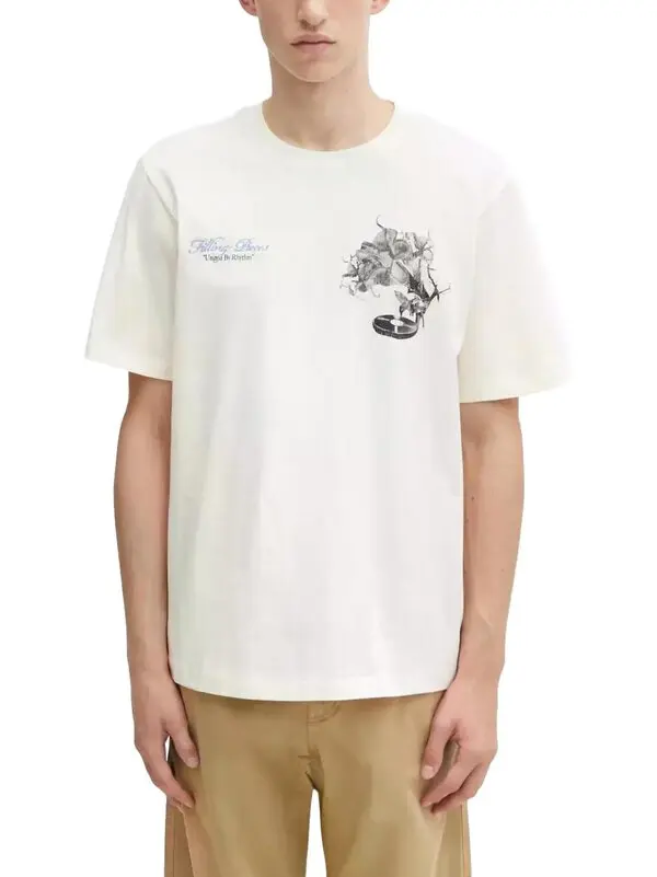 Filling Pieces Graphic-print Crew-neck T-shirt - Neutrals