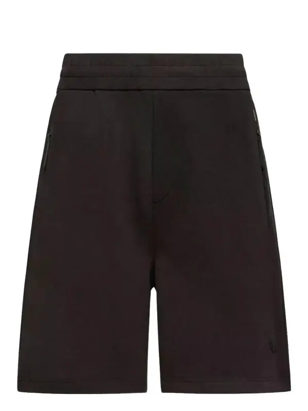 Moncler Interlock Logo-patch Track Shorts - Black
