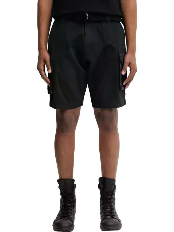 Alpha Industries Belted Cargo Shorts - Black