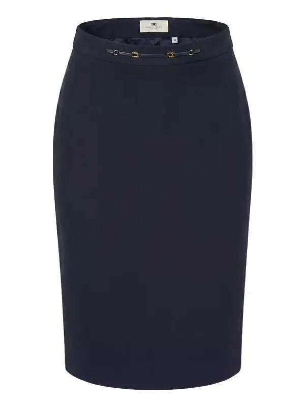 Elisabetta Franchi High-waist Midi Pencil Skirt - Blue
