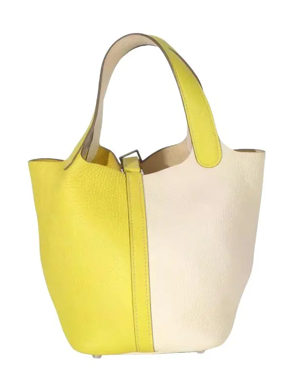 Hermès 2020 18 Clemence Picotin Lock Tote Bag - Neutrals