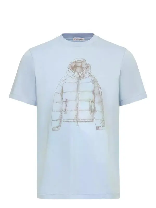 Moncler Graphic-print T-shirt - Blue