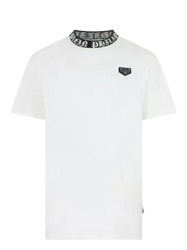 Philipp Plein Jersey T-shirt Plein Gothic - White