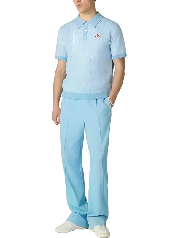 Casablanca Logo-embroidered Side-stripe Track Pants - Blue