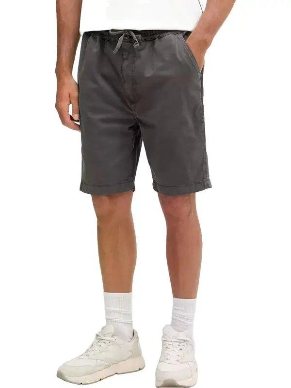 Alpha Industries Logo Patch Drawstring Shorts - Grey