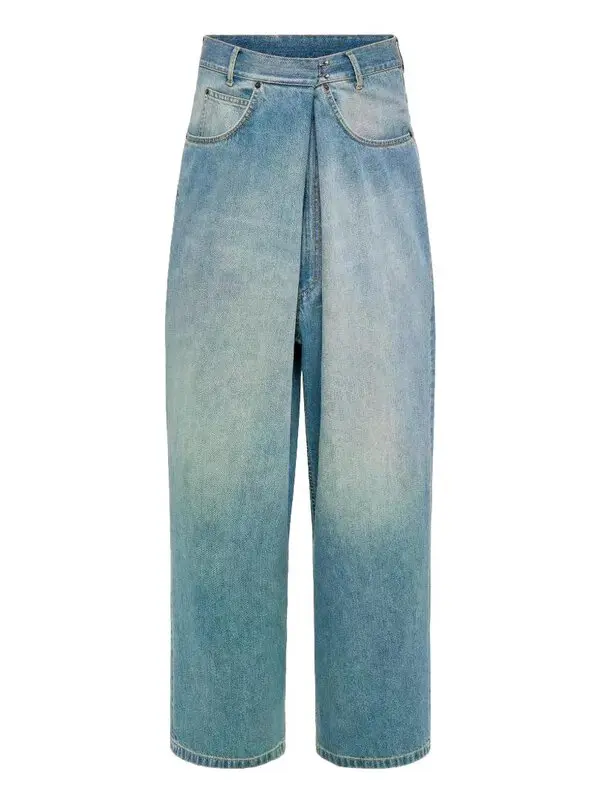 MAISON MARGIELA Faded Wrap-front Jeans - Blue