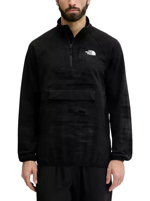 The North Face Kecha Waffle-knit Half-zip Sweatshirt - Black