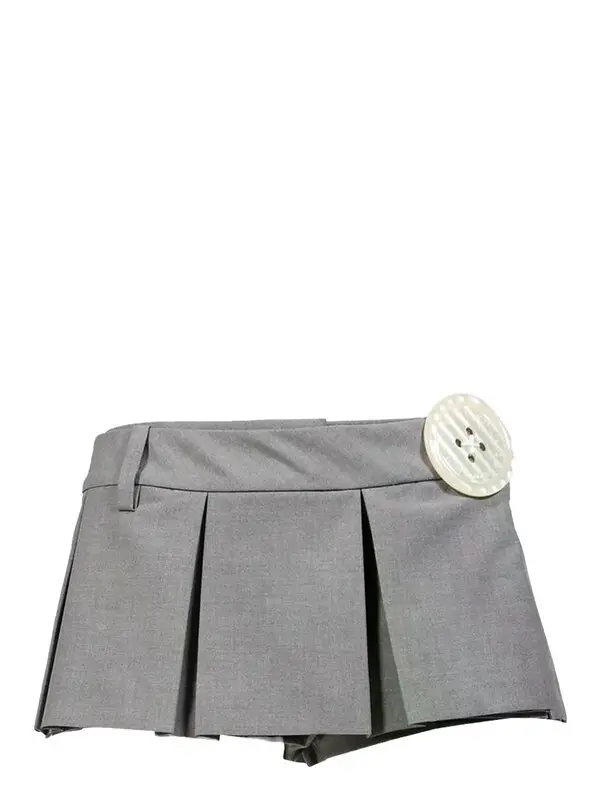 Sandy Liang Satsuma Pleated Skort - Grey
