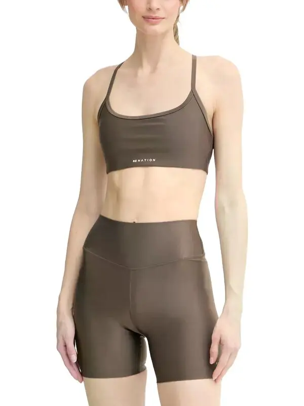 P.E Nation Fairmont Sports Bra - Brown