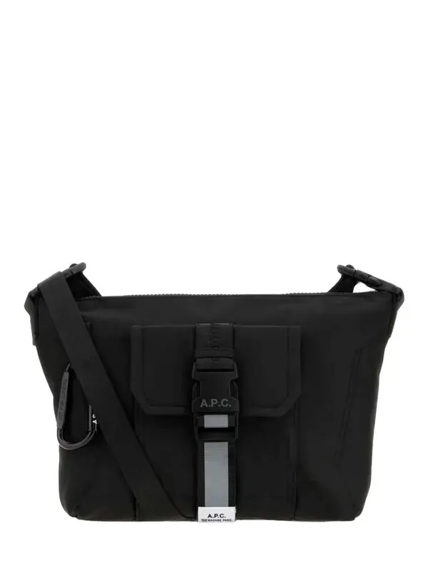 A.p.c. Trek Satchel Messenger Bag - Black