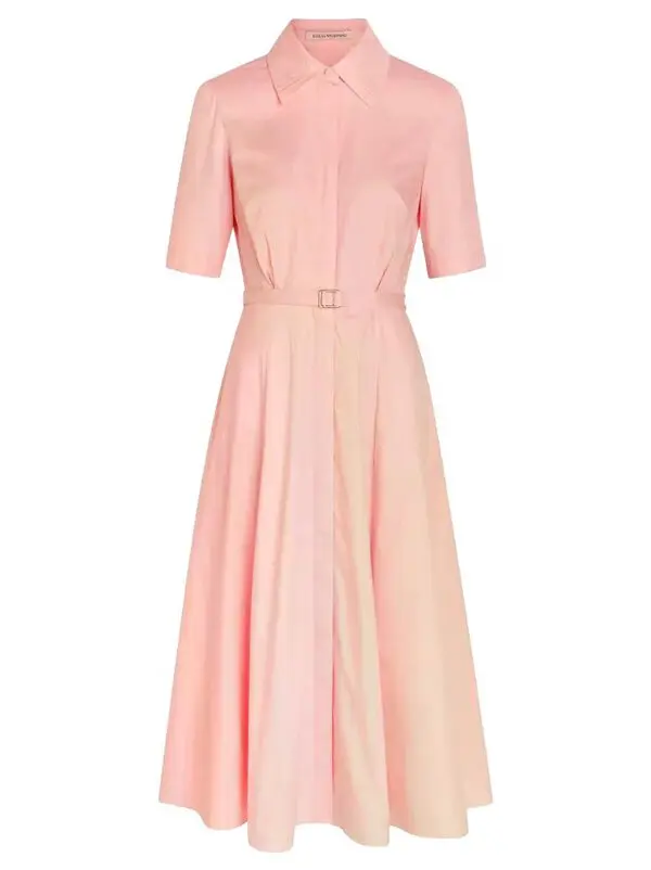 EMILIA WICKSTEAD Belted Midi Dress - Pink