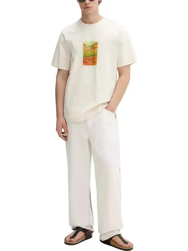 LES DEUX Graphic-print T-shirt - Neutrals