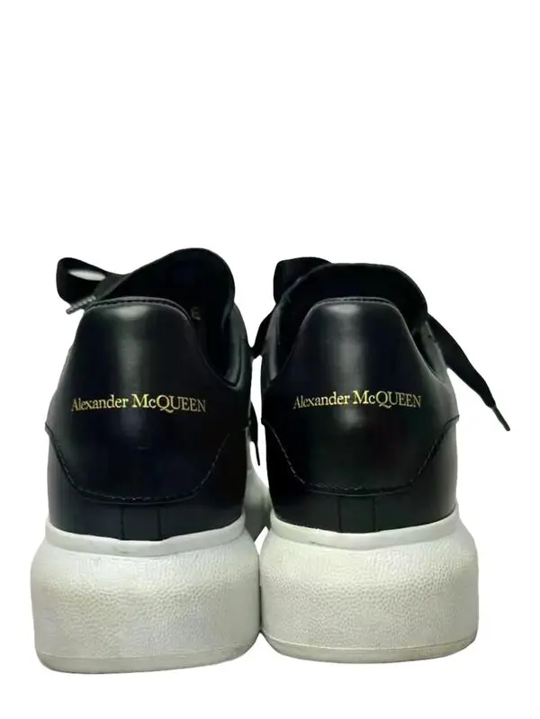 Alexander McQueen Calf Leather Oversized Sneakers - Black