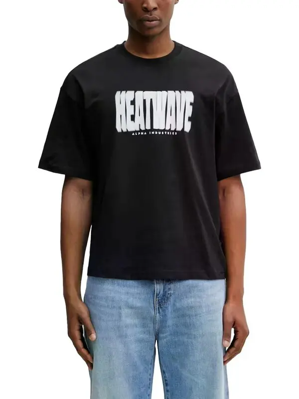 Alpha Industries Heatwave Logo-print T-shirt - Black