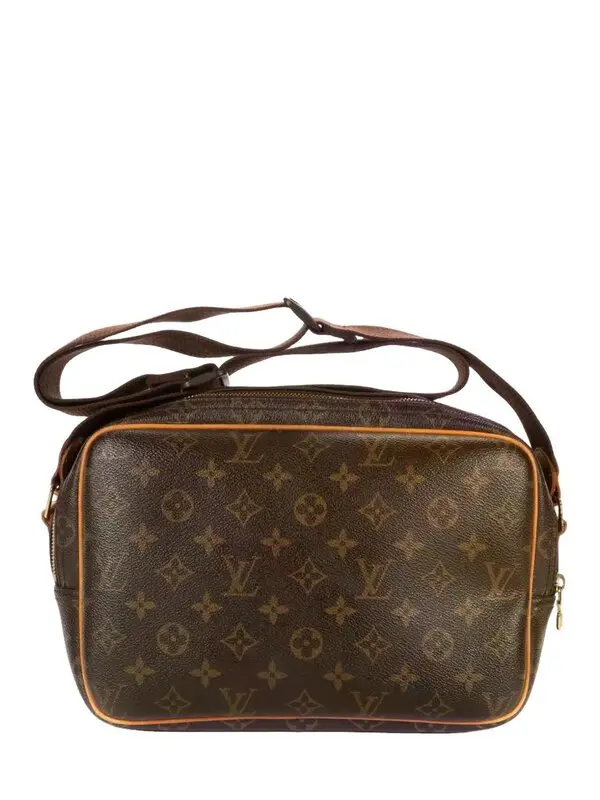 LOUIS VUITTON Monogram Reporter Shoulder Bag - Brown