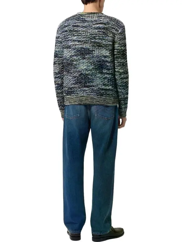 Missoni Zigzag Knit Crewneck Sweater - Blue