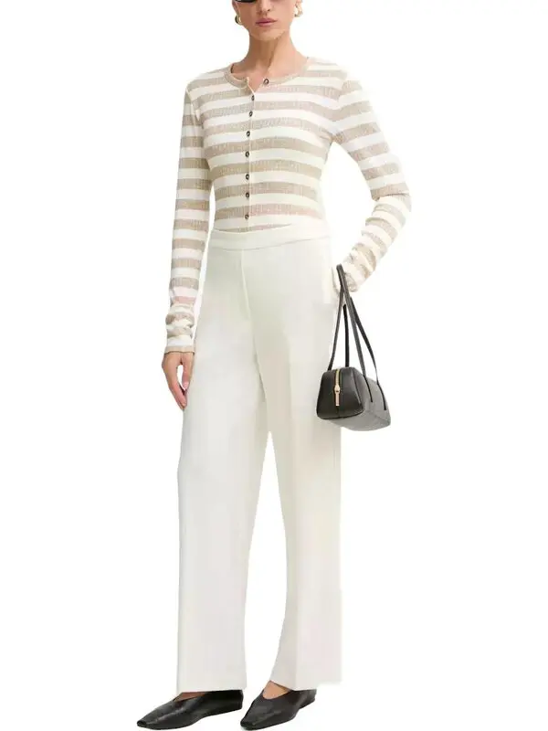 Rag & Bone Striped Ribbed Cardigan - Neutrals
