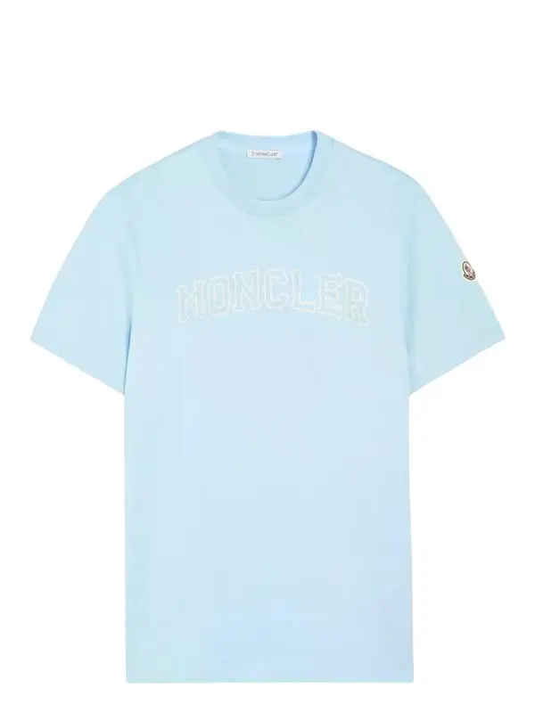 Moncler Logo-patch T-shirt - Blue