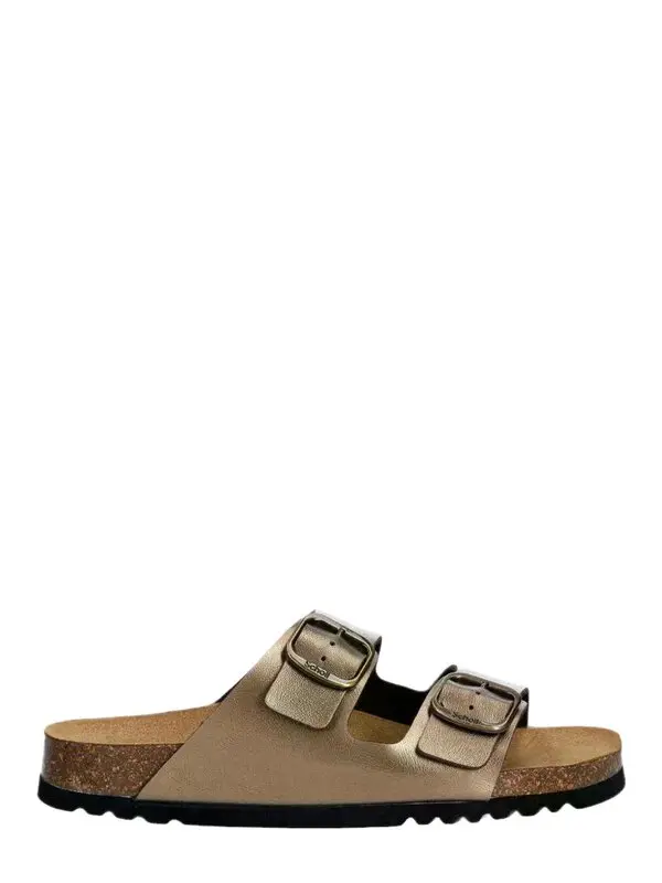 DR. SCHOLL'S SHOES Josephine Buckle-fastening Slides - Gold